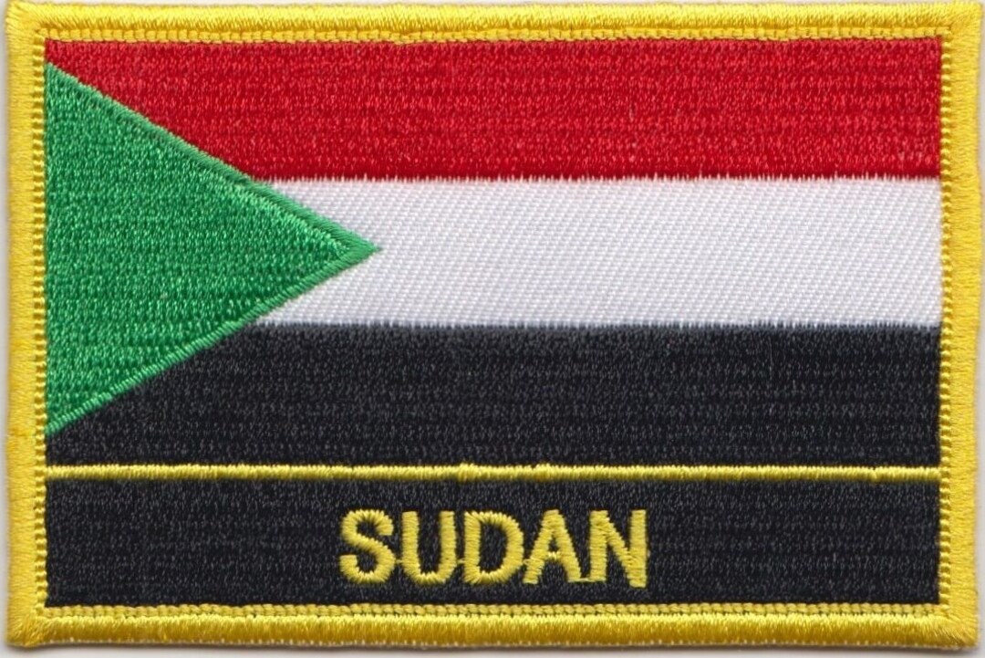 Sudan Flag Rectangular Embroidered Patch - Etsy