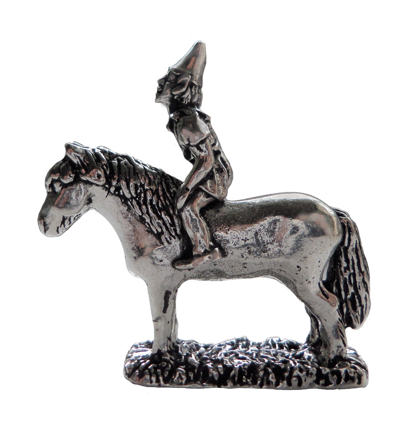 Cornish Pixie on Horse Solid Pewter Ornament Hand Made in - Etsy UK