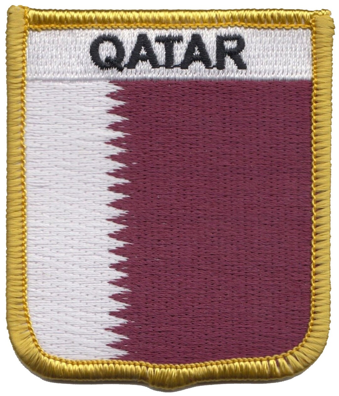 Qatar Shield Embroidered Patch - Etsy