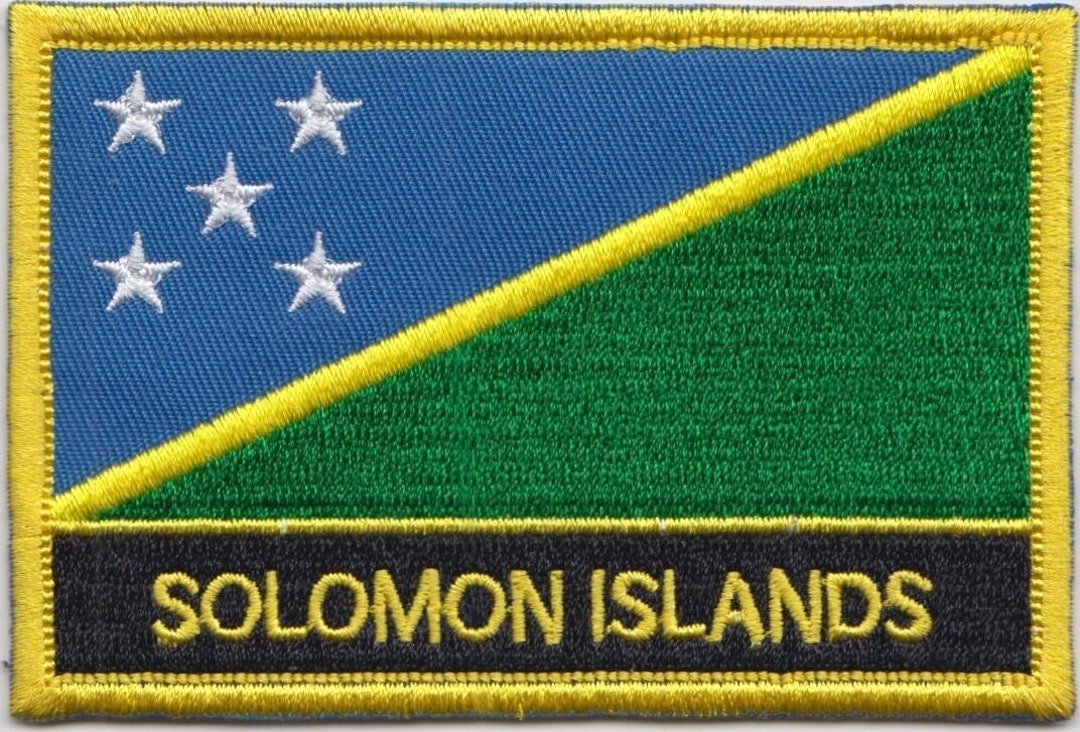 Solomon Islands Flag Rectangular Embroidered Patch - Etsy