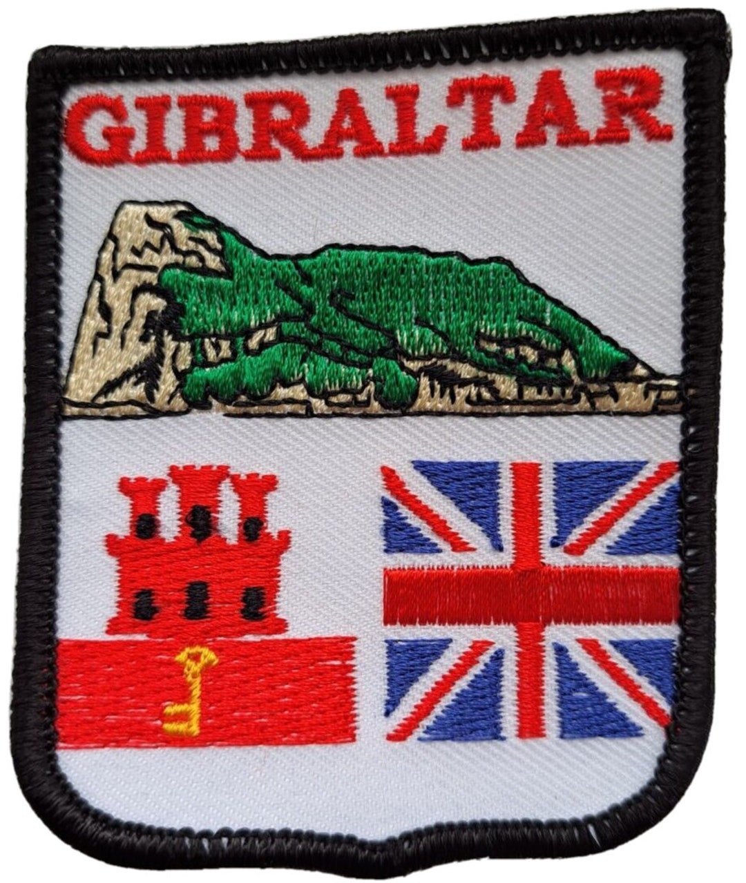 Gibraltar Union Jack Flag Embroidered Patch - Etsy