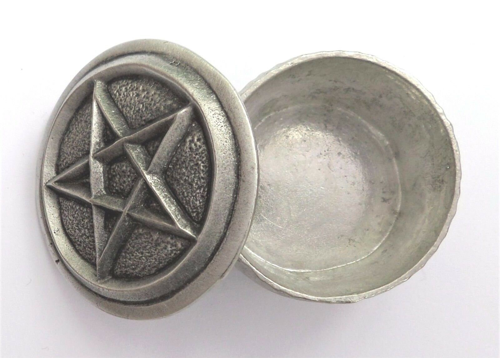 Pentagram Small Pewter Trinket Box Hand Made in the United | Etsy