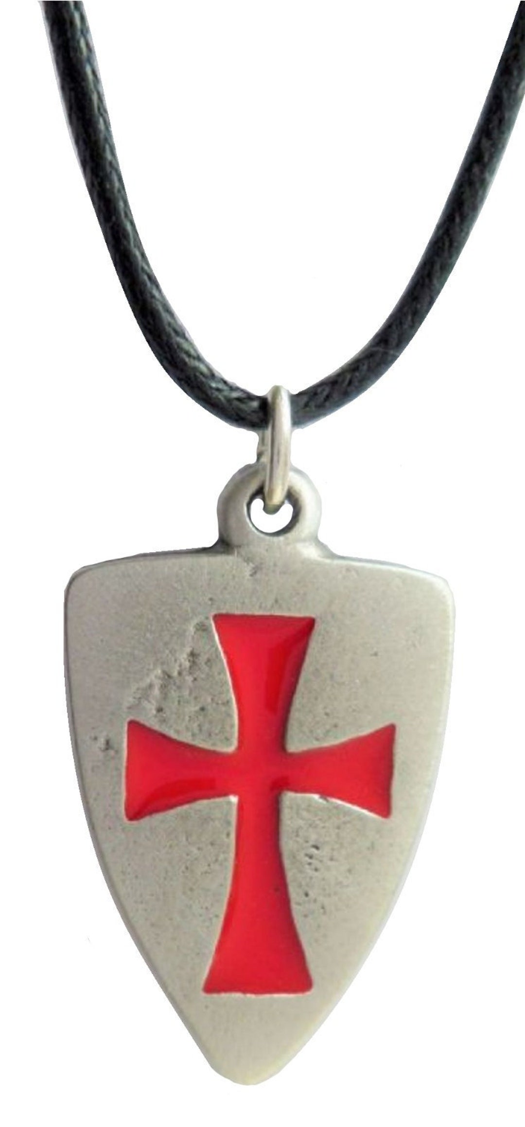 Knights Templar Shield Masonic Freemasonry Pewter Pendant Necklace ...
