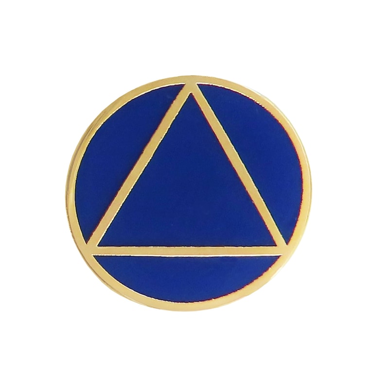 Alcoholics Anonymous AA Symbol Enamel Pin Badge - Etsy