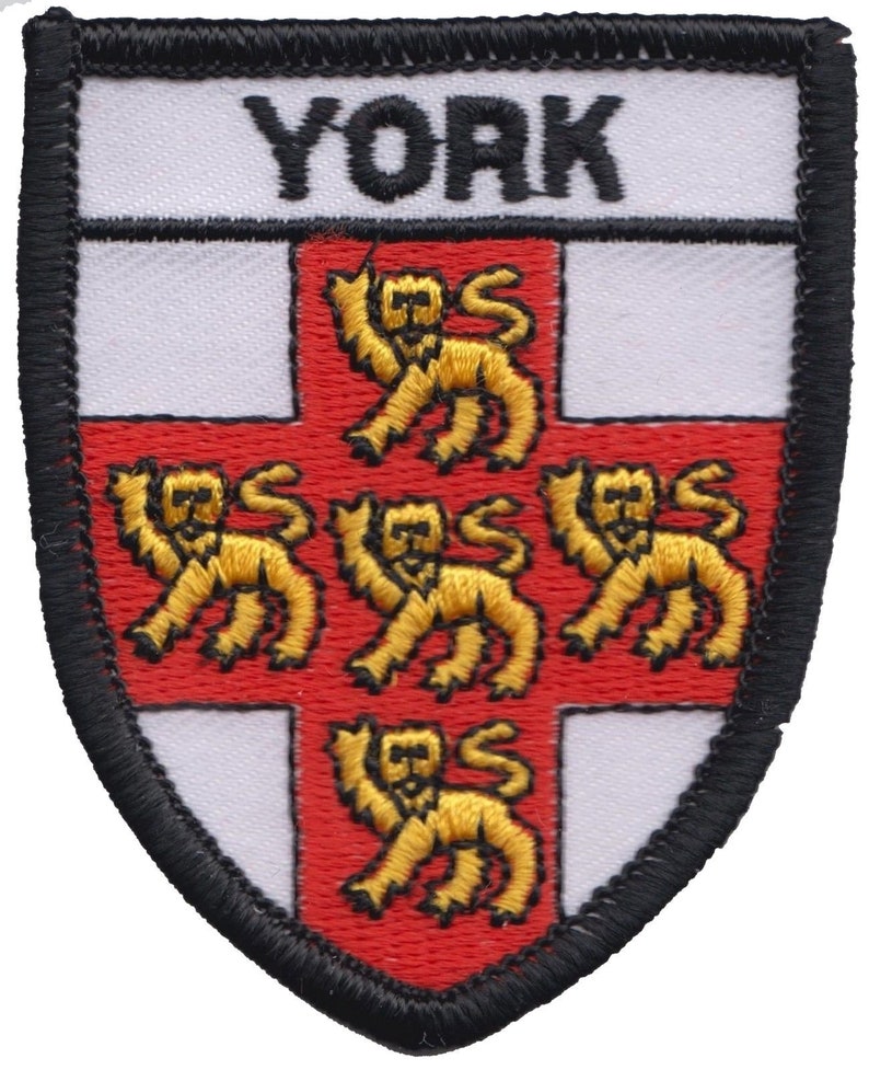 York Shield Embroidered Patch - Etsy