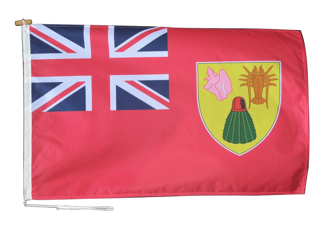 Turks & Caicos Islands Red Ensign Flag - Hand Made in the UK - Various ...