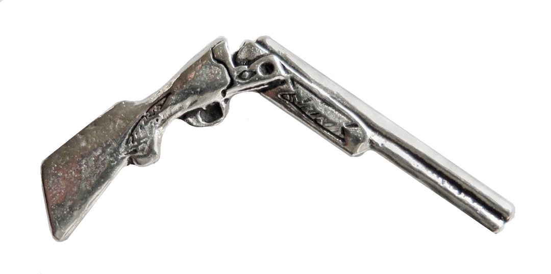 Shotgun Shooting Pewter Pin Badge - Hand Made in Cornwall - Etsy