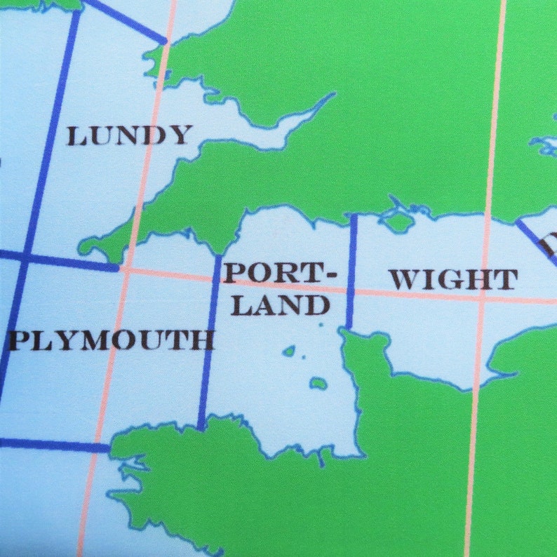 UK Shipping Forecast Areas Map 5'x3' Flag - Etsy
