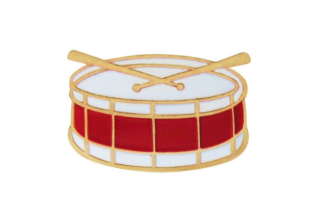 Snare Drum Pin Badge - Etsy