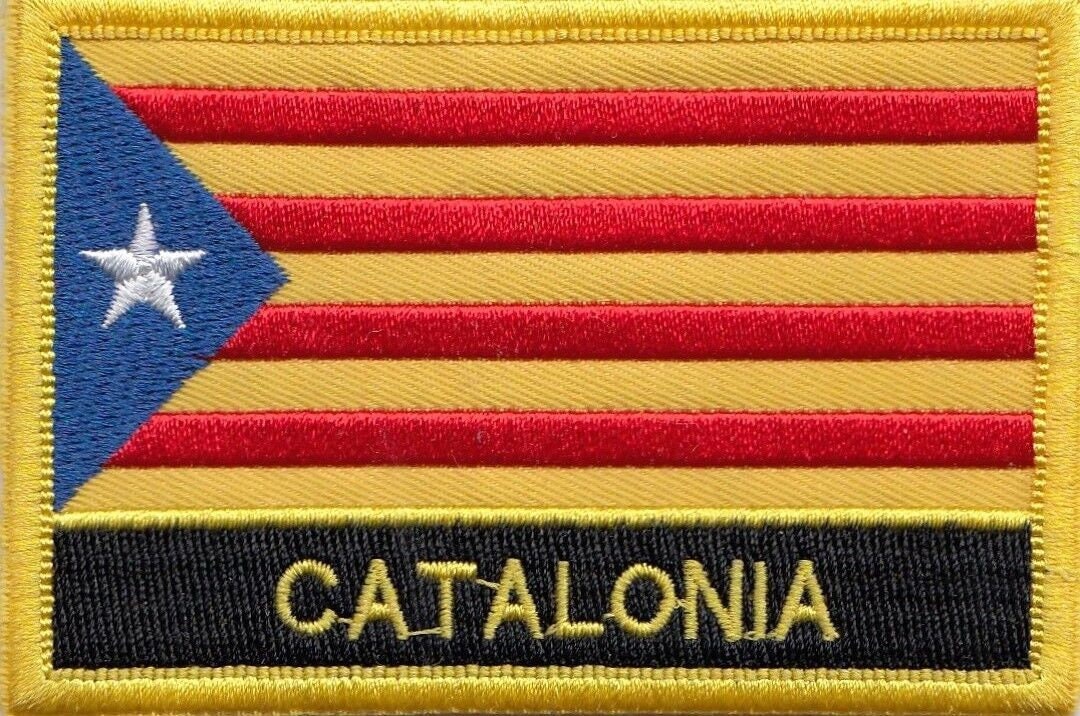 Catalonia Estelada Flag Rectangular Embroidered Patch - Etsy