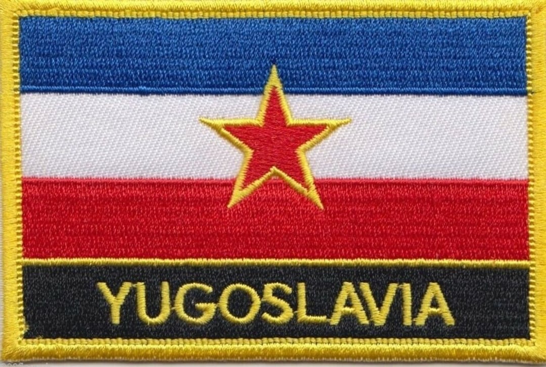 Yugoslavia 1946 to 1992 Flag Rectangular Embroidered Patch - Etsy
