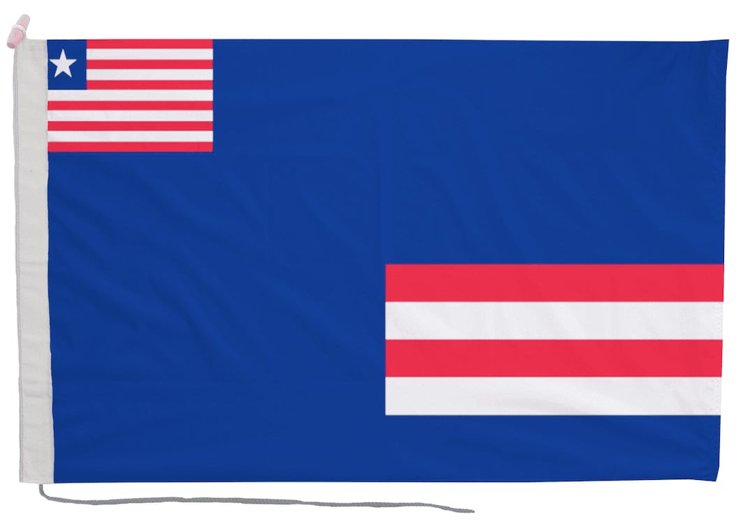 Grand Bassa Flag With Eyelets or Rope and Toggle - Hand Made in the UK ...