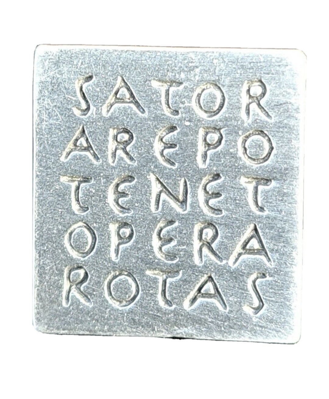 Sator Square Latin Palindrome Pewter Pin Badge Hand Made in The United ...