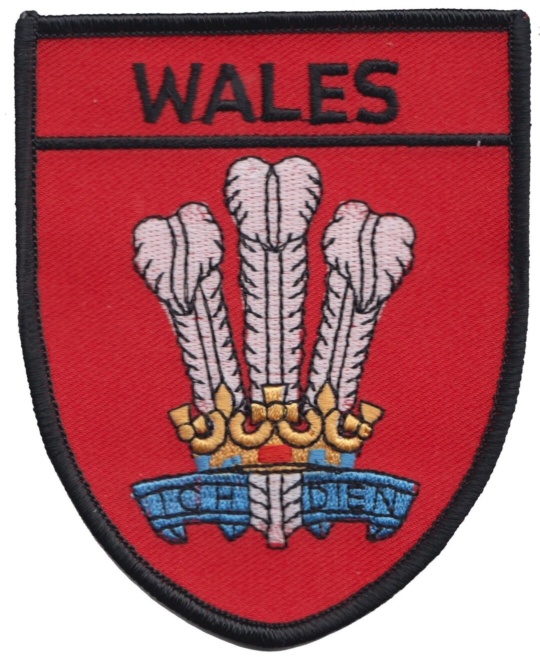 Wales 'ich Dien' Prince of Wales Feathers Large Embroidered Patch - Etsy
