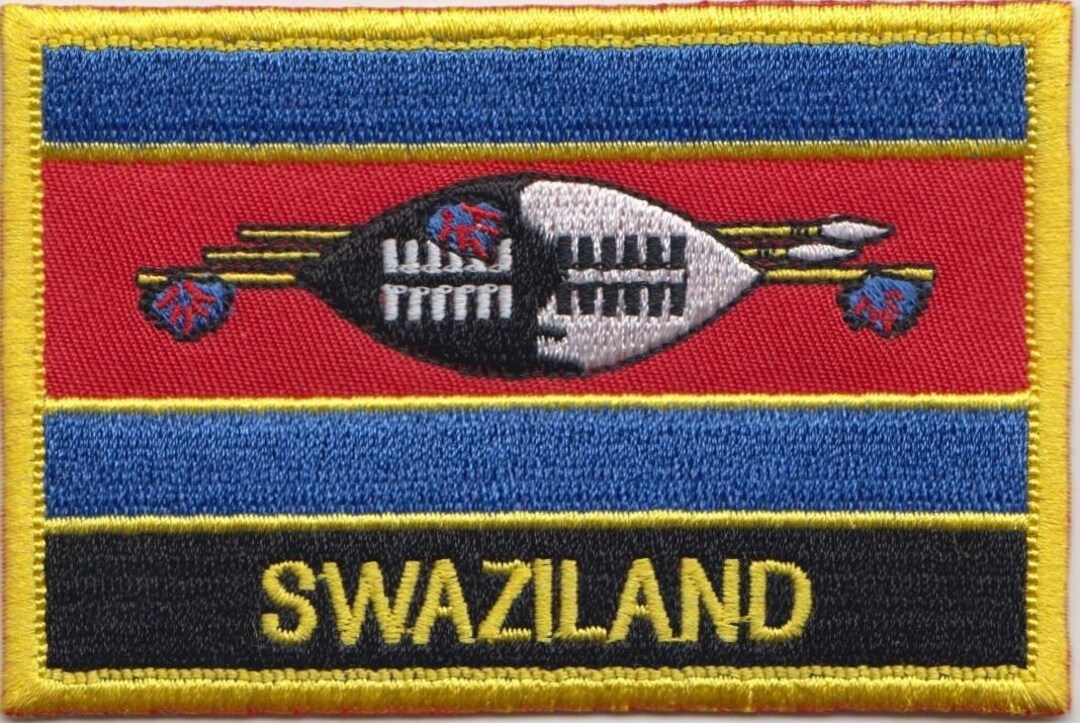 Swaziland Flag Rectangular Embroidered Patch - Etsy