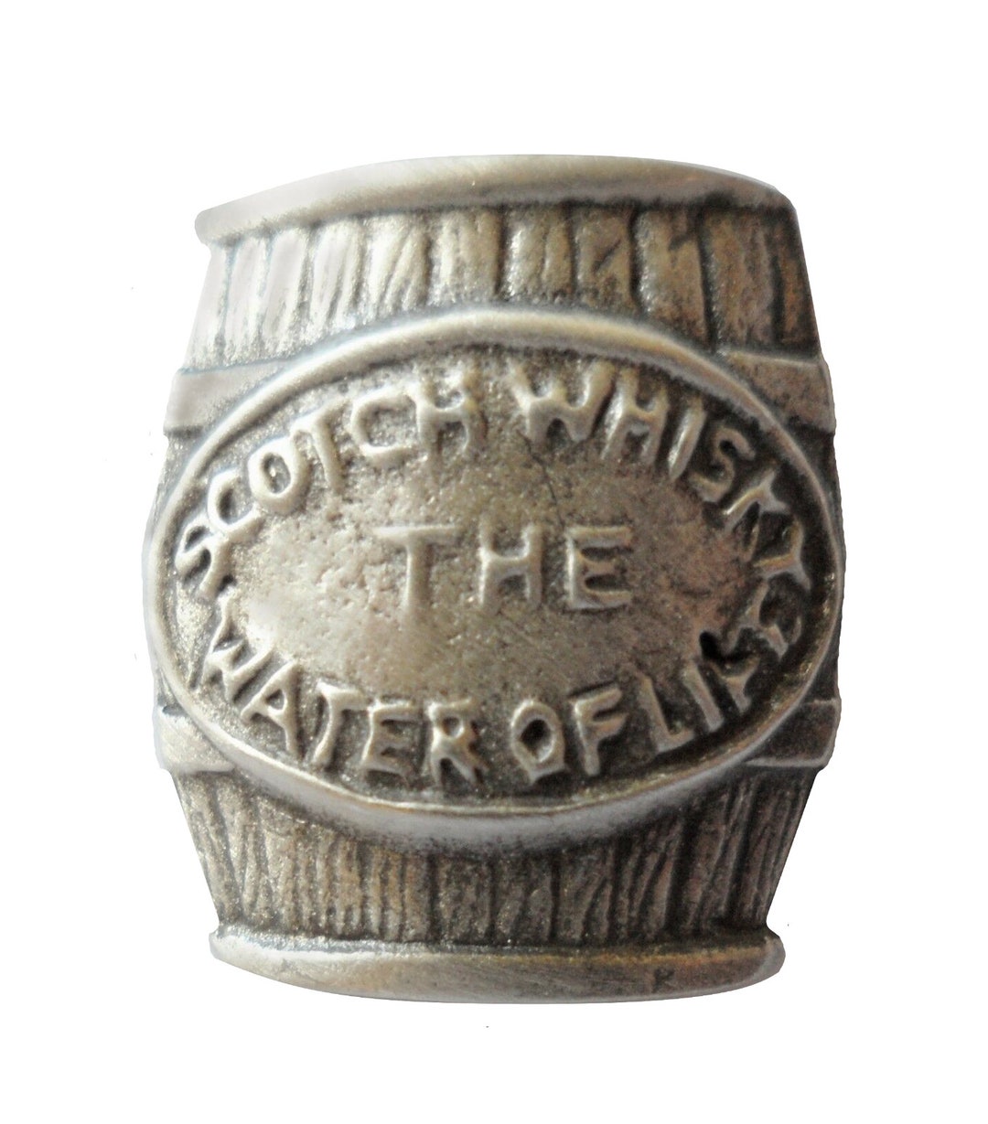 Scotland Whisky Barrel Cask Pewter Pin Badge - Hand Made in the United ...