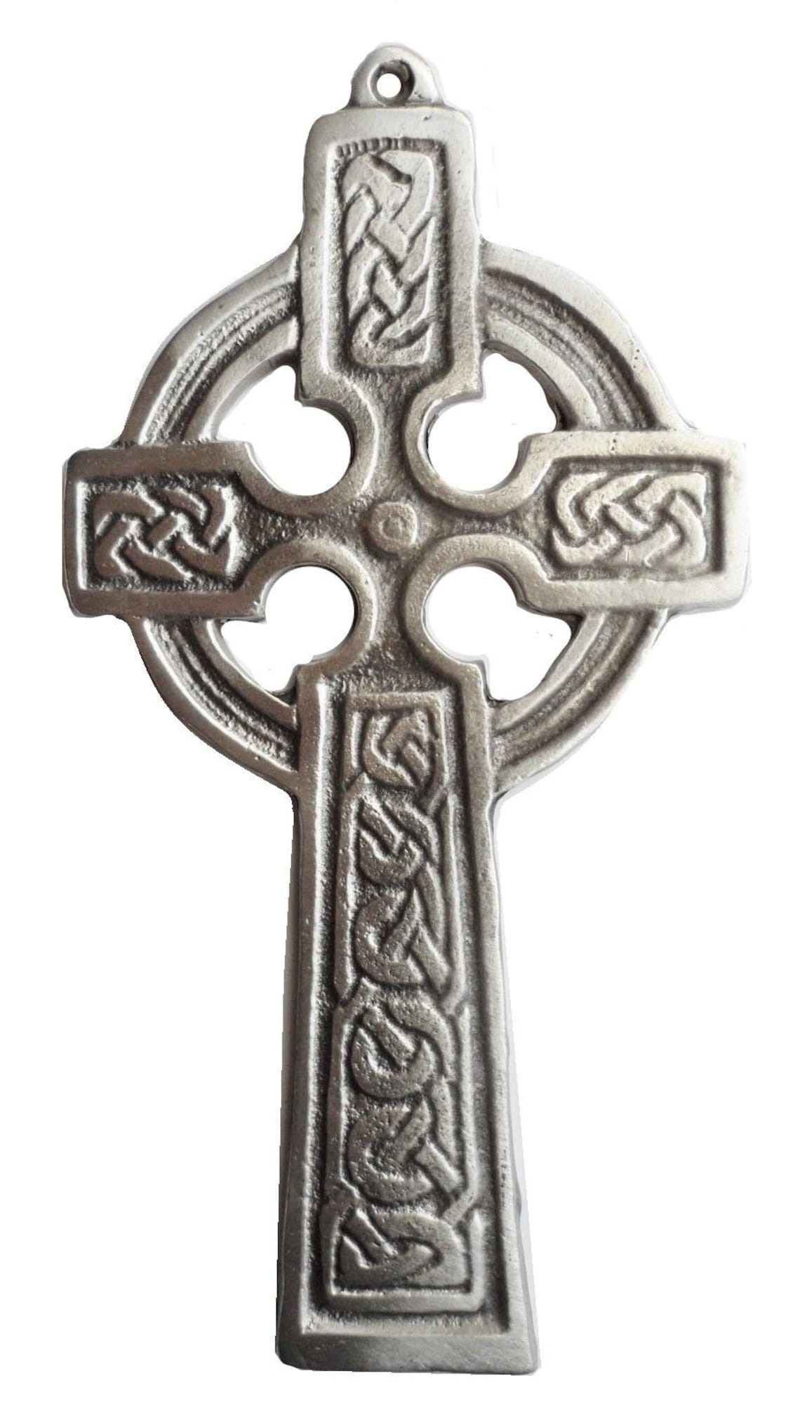 Celtic Cross Small Pewter Wall Plaque - Hand Made in the United Kingdom ...