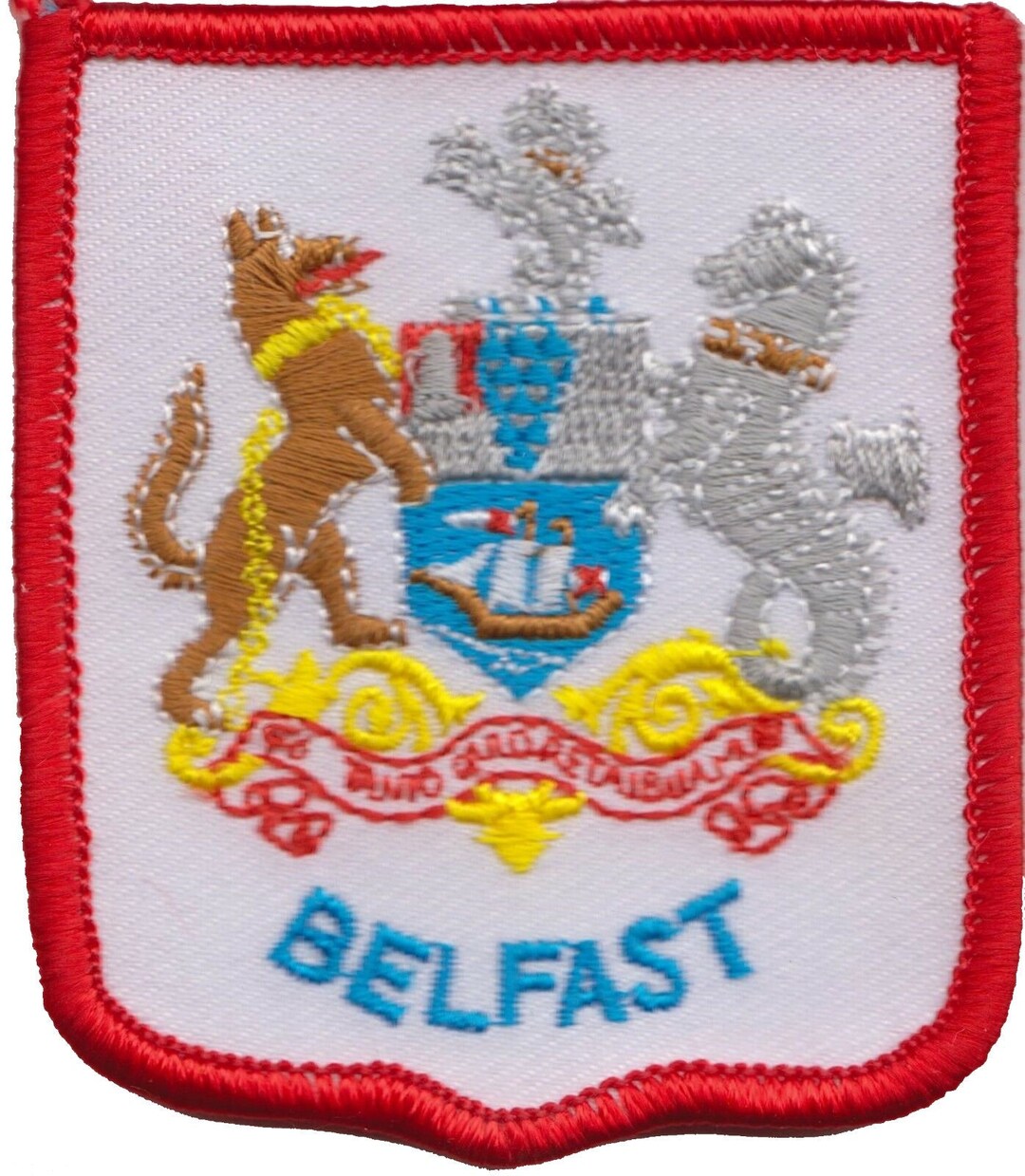 Belfast City Northern Ireland White Crest Embroidered Patch - Etsy