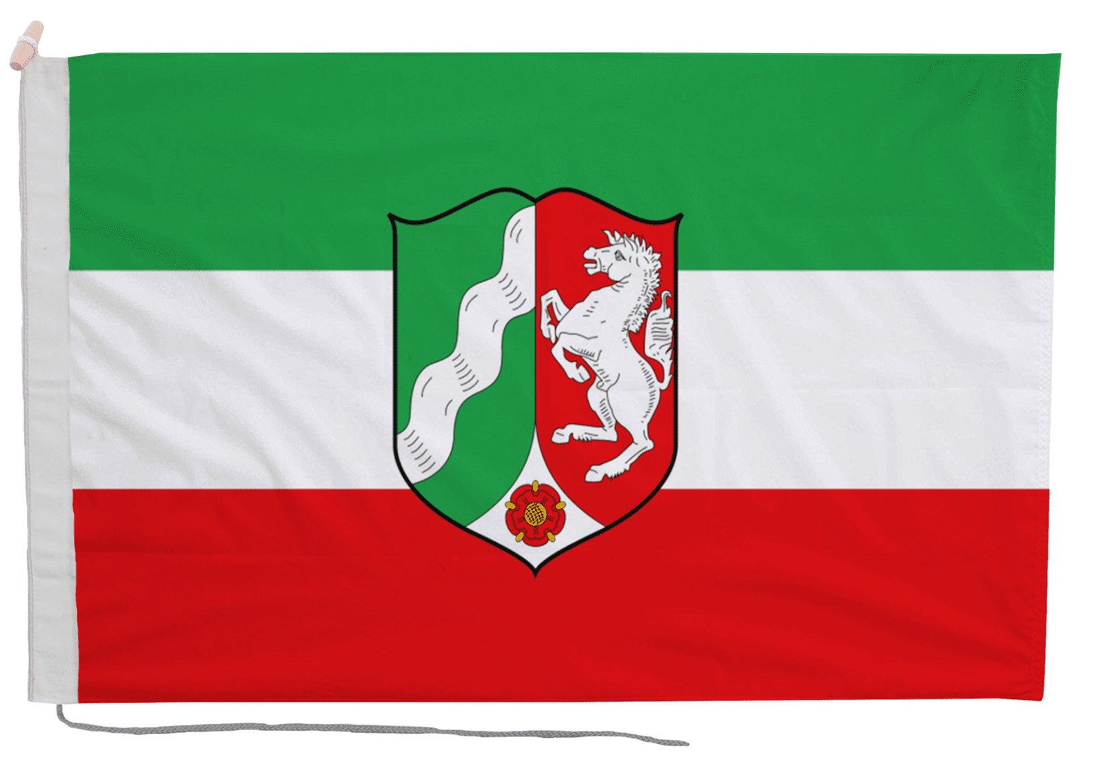 North Rhine-westphalia State Flag With Eyelets or Rope and Toggle ...