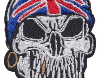 Union Jack Skull - Etsy