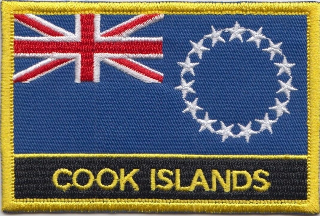 Cook Islands Flag Rectangular Embroidered Patch - Etsy