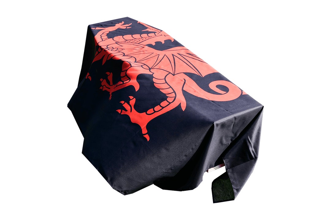 Wales Black Dragon Coffin Drape Flag - Quick Dispatch - Etsy