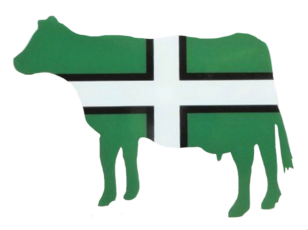 Devon County Flag Car Sticker Cow self-cling Made in Devon, Sold From ...