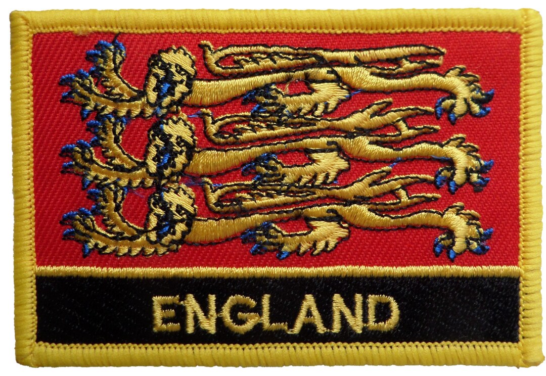 England Richard the Lionheart Flag Rectangular Embroidered Patch - Etsy UK