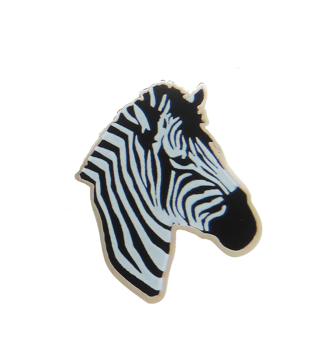 Zebra Pin Badge - Etsy
