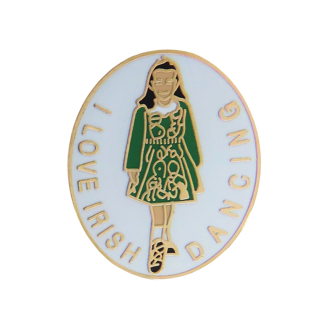 Ireland I Love Irish Dancing Pin Badge - Etsy