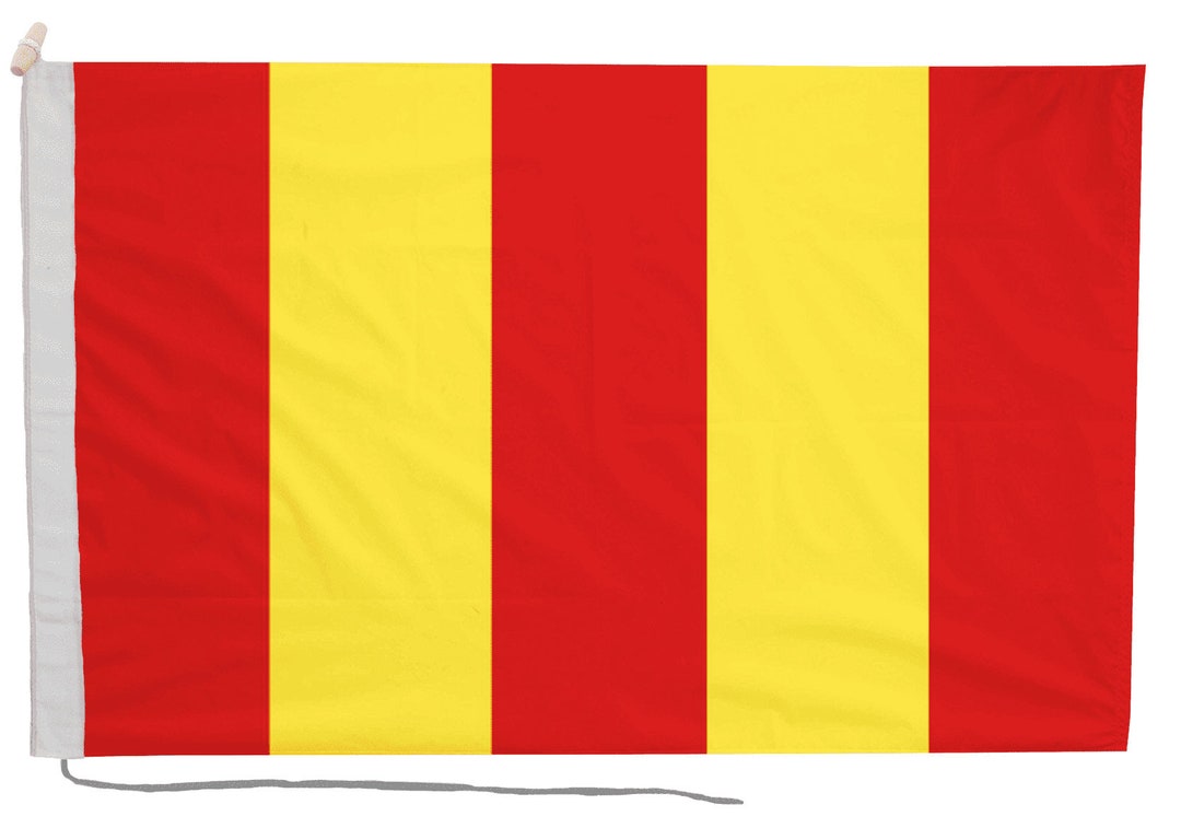 Lodz Flag With Eyelets or Rope and Toggle - Hand Made in the UK - Etsy