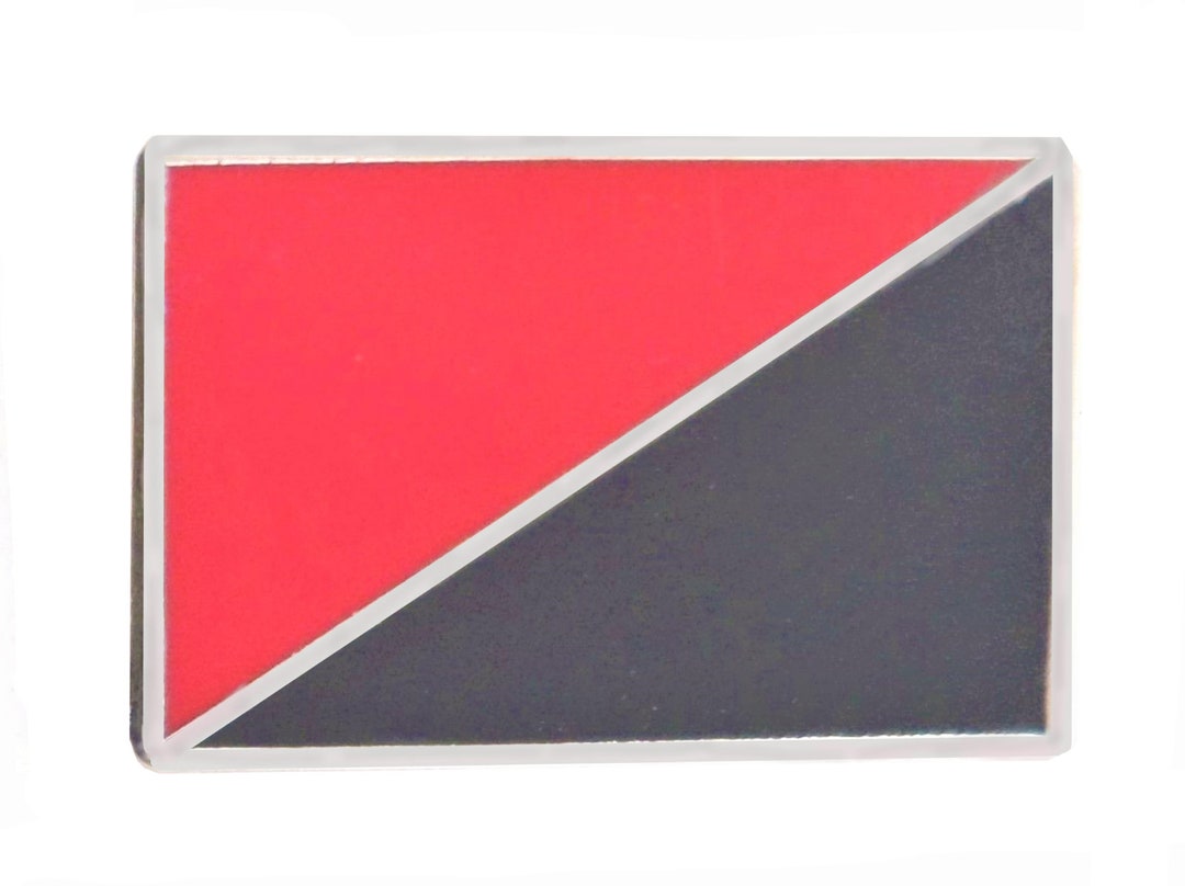 Anarchy Anarcho-communism Anarcho-syndicalism Flag Pin Badge - Etsy