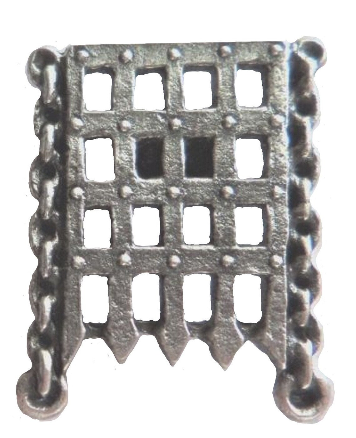 Castle Portcullis Pewter Pin Badge - Hand Made in the United Kingdom - Etsy