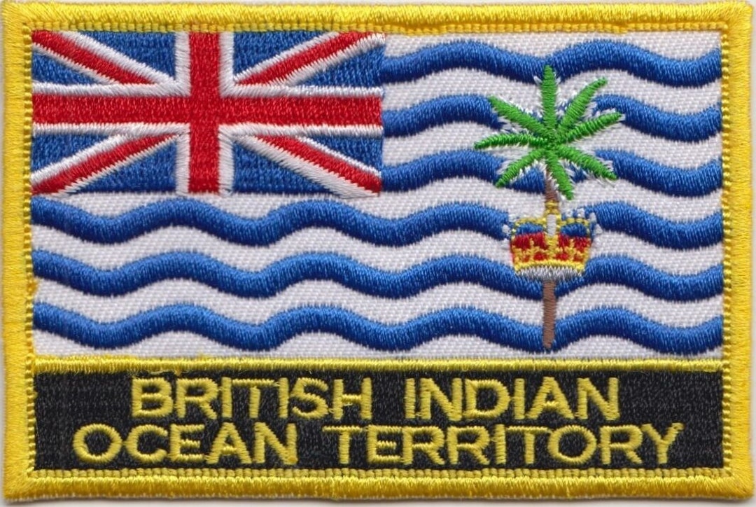 British Indian Ocean Territory Flag Rectangular Embroidered Patch - Etsy