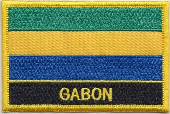 Gabon Flag Rectangular Embroidered Patch - Etsy