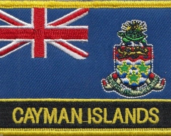 CAYMAN ISLANDS FLAG Patch Iron-on Embroidered Applique Top Quality - Etsy
