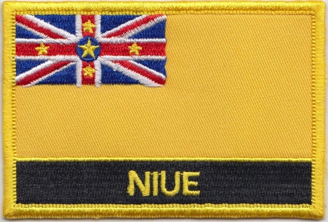 Niue Flag Rectangular Embroidered Patch - Etsy