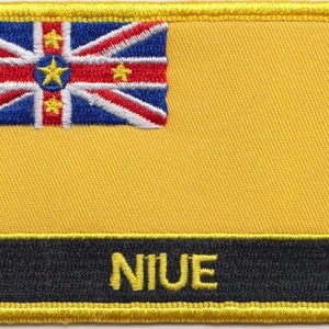 Niue Flag Rectangular Embroidered Patch - Etsy