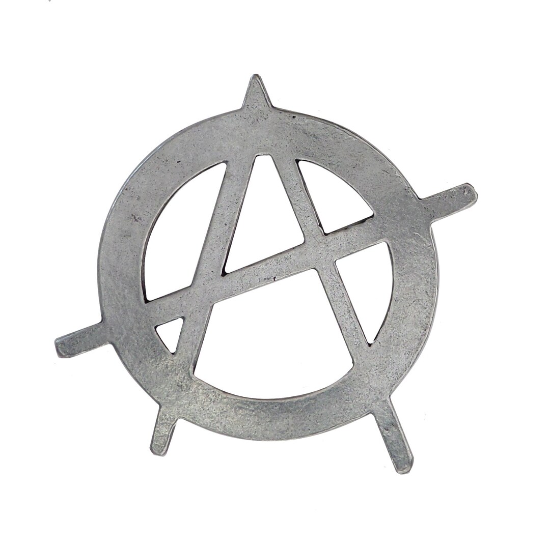 Anarchy Punk Pewter Pin Badge - Hand Made in Cornwall - Etsy