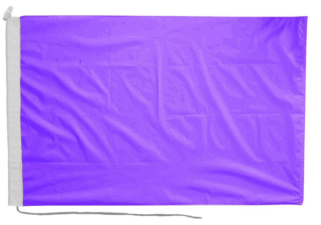 Plain Purple Flag With Eyelets or Rope and Toggle - Hand Made in the UK ...