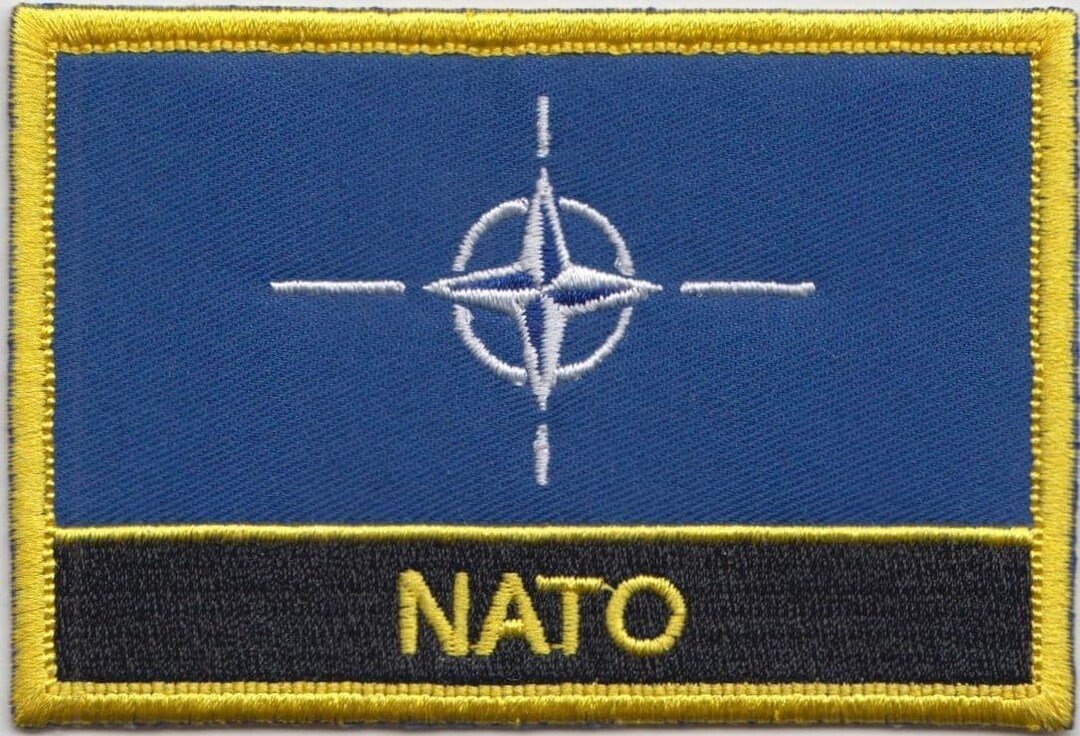 NATO Flag Rectangular Embroidered Patch - Etsy