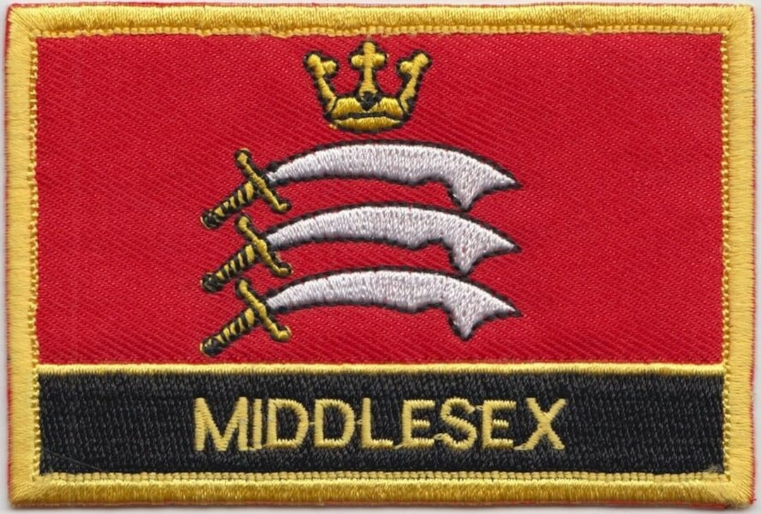 Middlesex County Flag Rectangular Embroidered Patch - Etsy UK