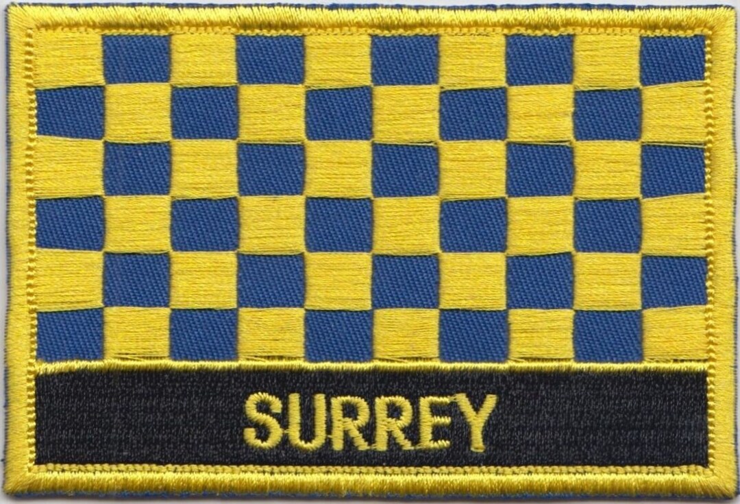 Surrey County Flag Rectangular Embroidered Patch - Etsy