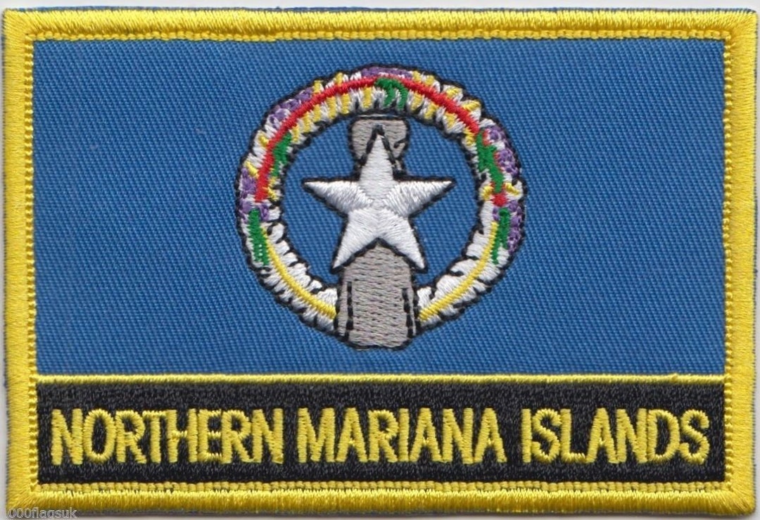Northern Mariana Islands Flag Rectangular Embroidered Patch - Etsy
