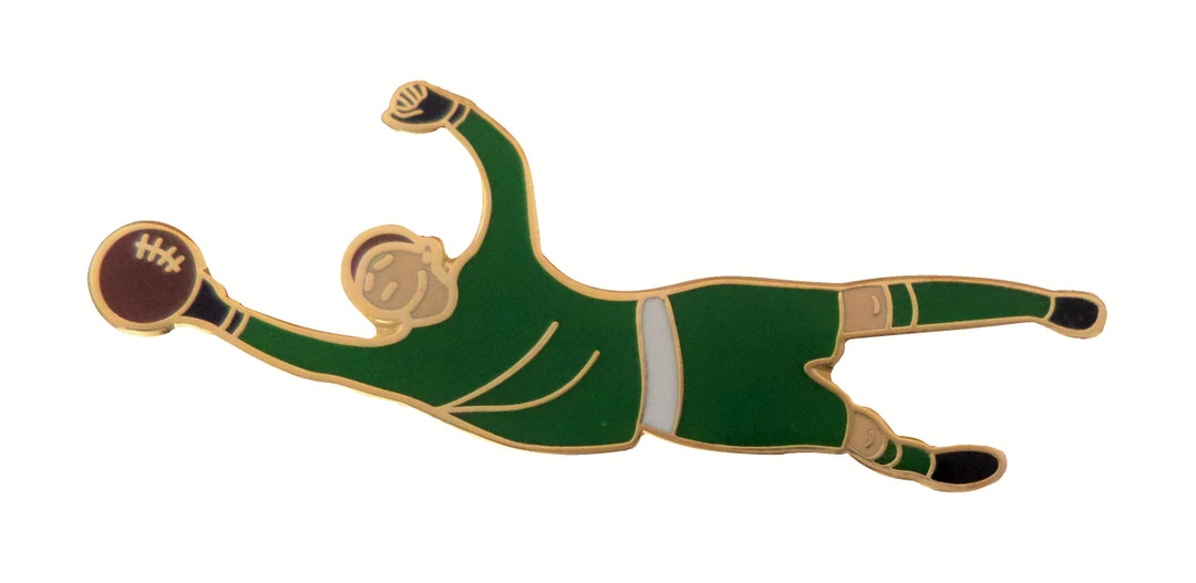 Football Soccer Player Pin Badge - Goalkeeper Diving - Etsy