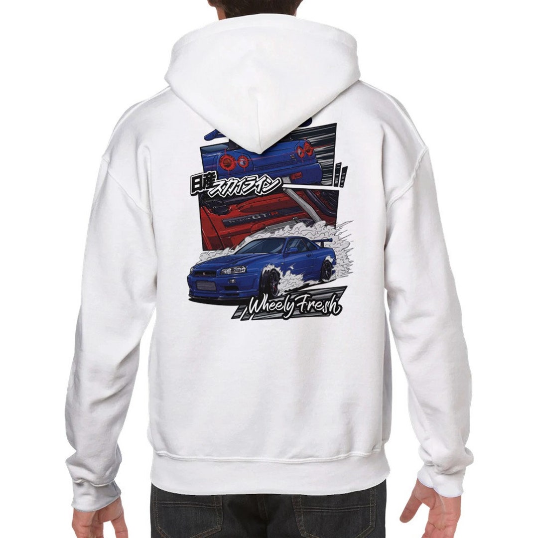 Nissan GTR Comic Style Design / Classic Unisex Pullover Hoodie / Jumper ...