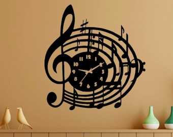 Music Themed Clocks for Wall - Etsy