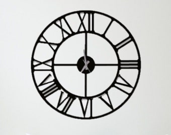 Roman Numerals Large Clock - Etsy