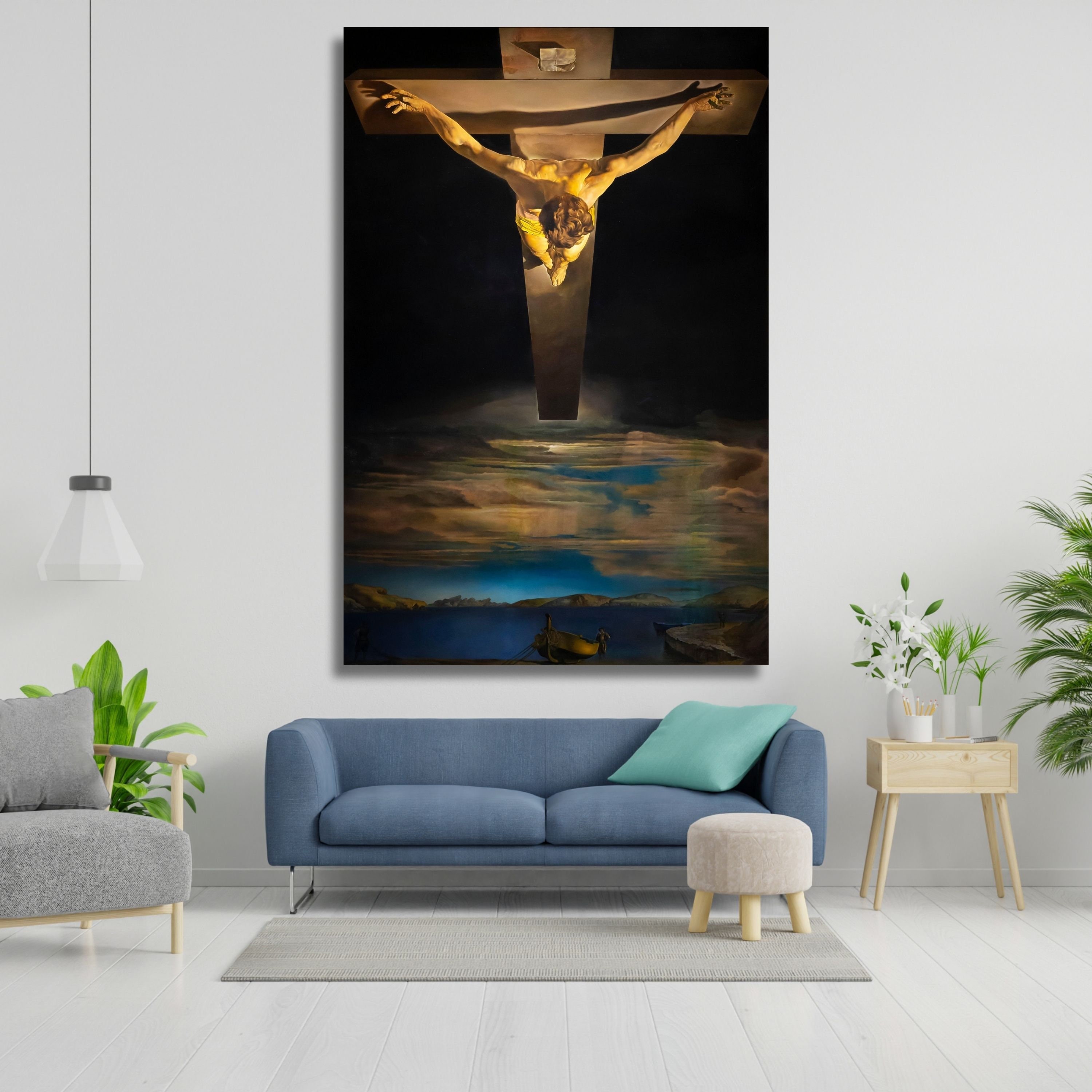 CANVAS WALL DESIGN Salvador Dali Christ of St John of the Cross Canvas ...