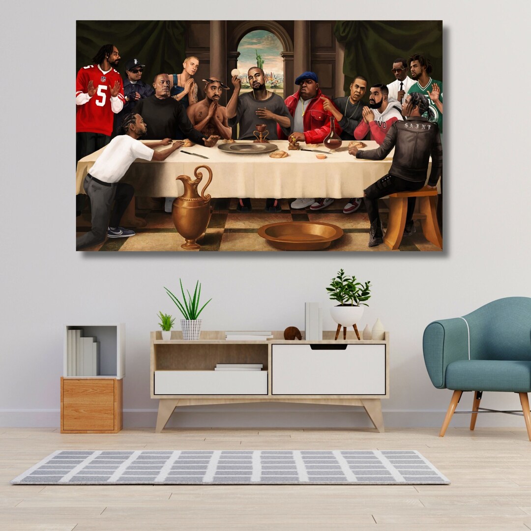 Rappers Last Supper Design Rap Music Legends Are Together on Last ...